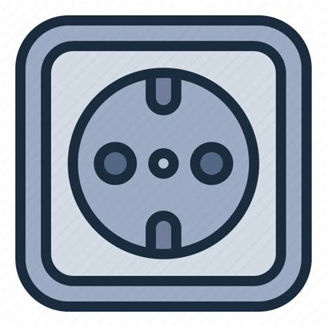 Power Socket Strip Electric Electricity Hardware Power Socket Icon Download On Iconfinder
