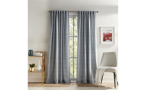 Tommy Hilfiger Herringbone Curtains 2 Panels 50 X 84