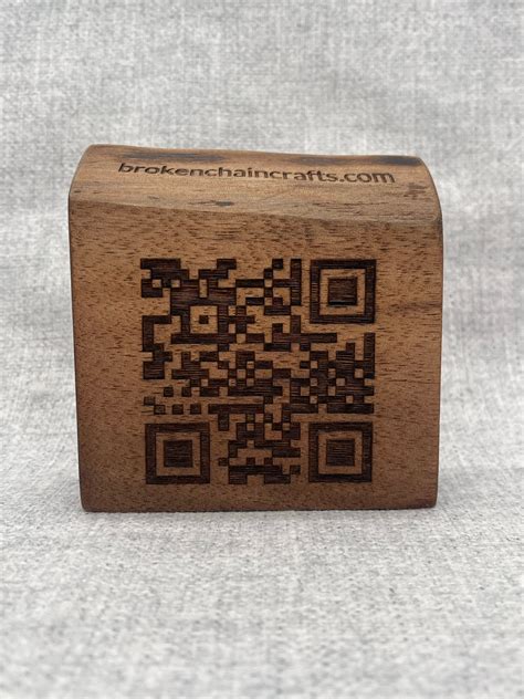 Live Edge Qr Code Display Handmade And Customized For Your Business Etsy
