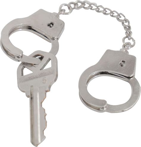 Rothco Mini Handcuff Key Ring Silver Plated Clothing Shoes And Jewelry