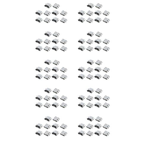 100 Pcs Spare Parts Type B Usb Female Connector Port Socket