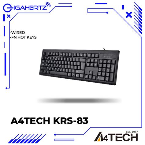 A4tech Krs 83 Natural A Fn Keyboard Gigahertz