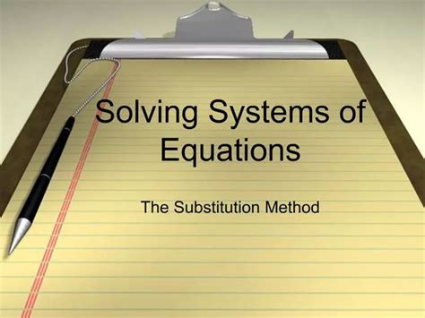 PPT Solving Systems Of Equations PowerPoint Presentation Free Download ID 764978