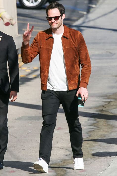 Bill Hader Fashion Oufits Bill Hader S Brown Suede Jacket From Theory