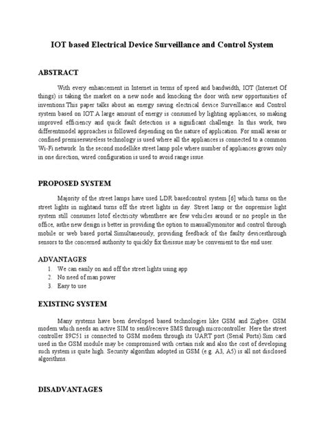 13 Iot Based Electrical Device Surveillance And Control System Pdf