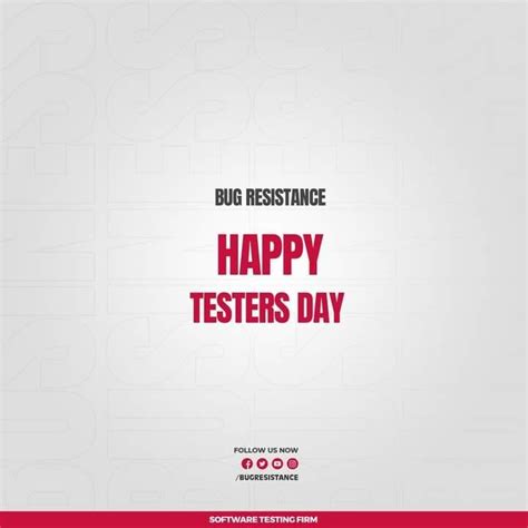 Bug Resistance On Linkedin Testersday Sqa Testing