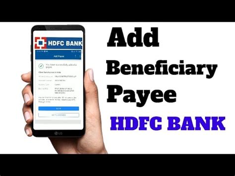 How To Add Payee Beneficiary On HDFC Bank Mobile App How To Add Payee For Fund Transfer HDFC