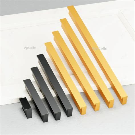 Черные Матовые Длинные Мебельные Ручки 16 800 Мм Ручки Для Ящика Шкафа Aliexpress