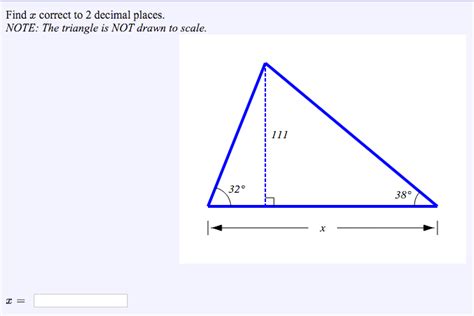 Solved Find X Correct To 2 Decimal Places Chegg Com