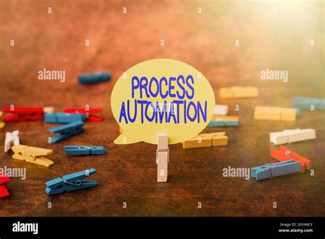 Conceptual Caption Process Automation Internet Concept The Use Of Digital Technology To Perform