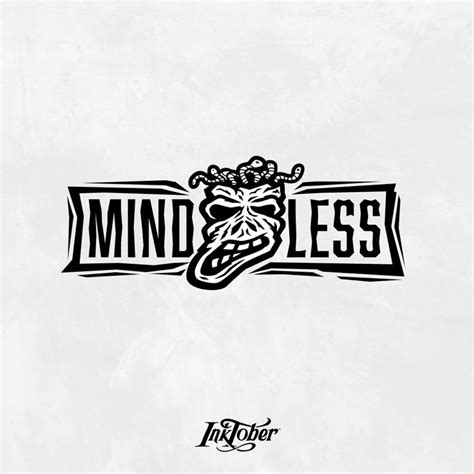 Mindless Logo For Inktober By Loucid Co Inktober Zombie Logo Logo