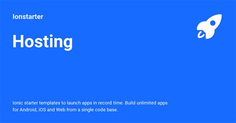 Hosting Ionstarter