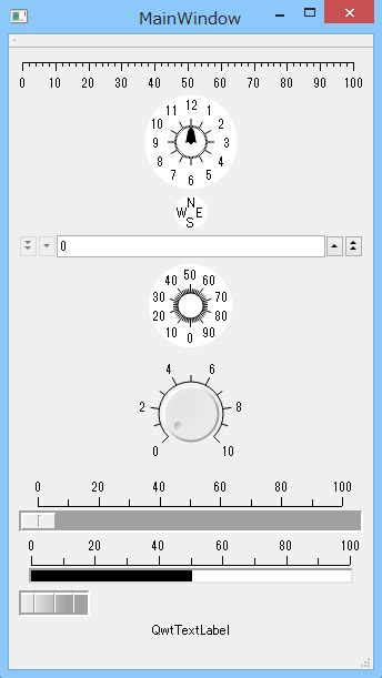 c c gui プログラミング windows qwtのウィジェット一覧