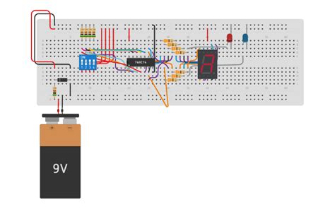 Circuit Design Ic 7474 Tinkercad