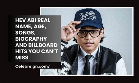 Hev Abi Real Name Age Songs Biography And Billboard Hits You Cant Miss