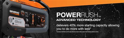 Generac Gp7000e 389cc Co 50st With Cord Patio Lawn And Garden