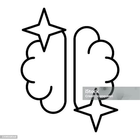 인간의 두뇌 얇은 선 아이콘 지식 마음 개념 벡터 그래픽입니다 흰색 배경에 인간 장기 기호 스타일 모바일 또는 디자인 개념에 대한 스톡 벡터 아트 및 기타 이미지 Istock