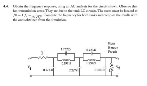Obtain The Frequency Response Using An AC Chegg