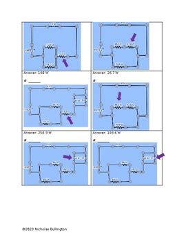 Circuit Training On Calculating Power Consumption By Bullington STEM Store
