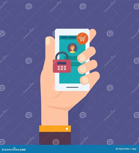 Hand And Password Icon Vector Card 67907270