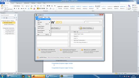Tutorial Labview Perbandingan Hasil Simulasi Dan Experimen Labview Pada Aplikasi Pengendalian