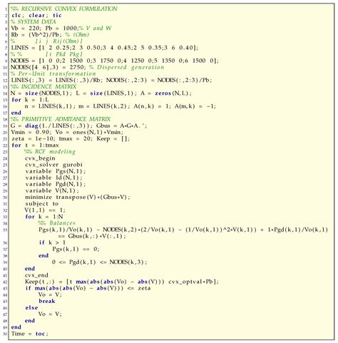 Mathematics Free Full Text Recursive Convex Model For Optimal Power Flow Solution In