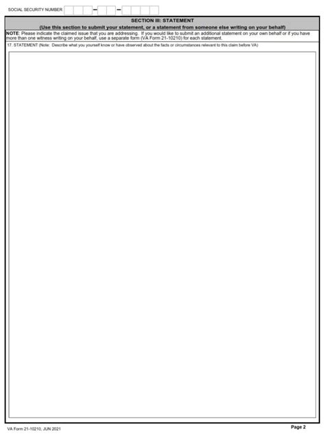 VA Form Lay Witness Statement VA Forms