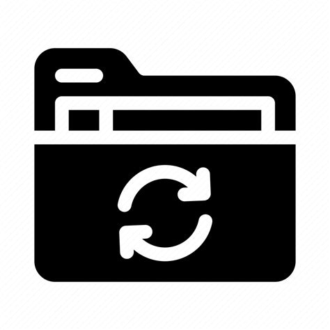 folder file refresh reload document transfer data icon download