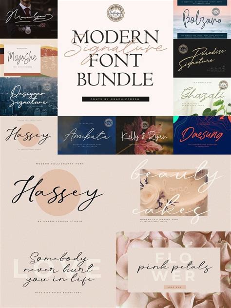 The Modern Signature Font Bundle Artofit