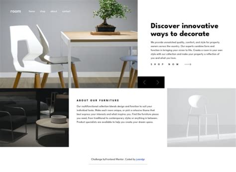 Frontend Mentor Responsive Room Homepage Using React Tailwind And