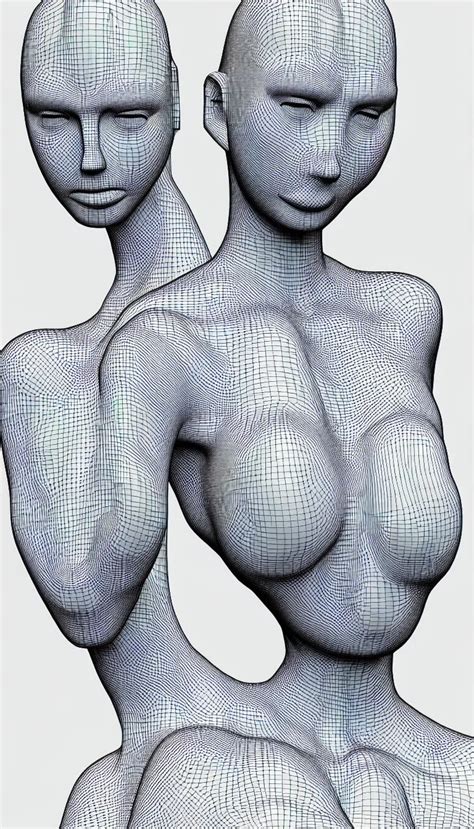 D Wireframe Of A Beautiful Woman By Moebius Stable Diffusion OpenArt