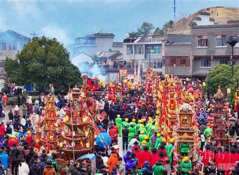 浙江宁波前童元宵行会庆元宵 人民图片网