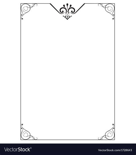 Decorative Page Border Royalty Free Vector Image