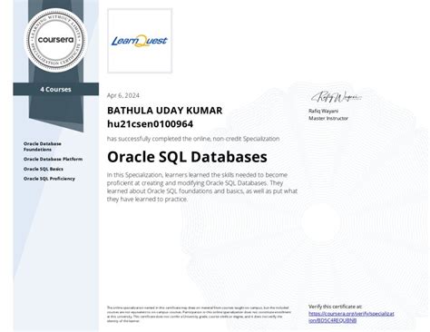 Oraclesql Databasespecialist Sql Uday Kumar Bathula