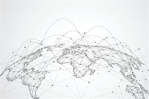 Global Network Connection World Map Point And Line Composition Concept Of Global Business