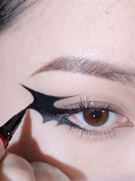 Devil Inspired On Instagram Easy Bat Eyeliner Makeup Tutorial🦇