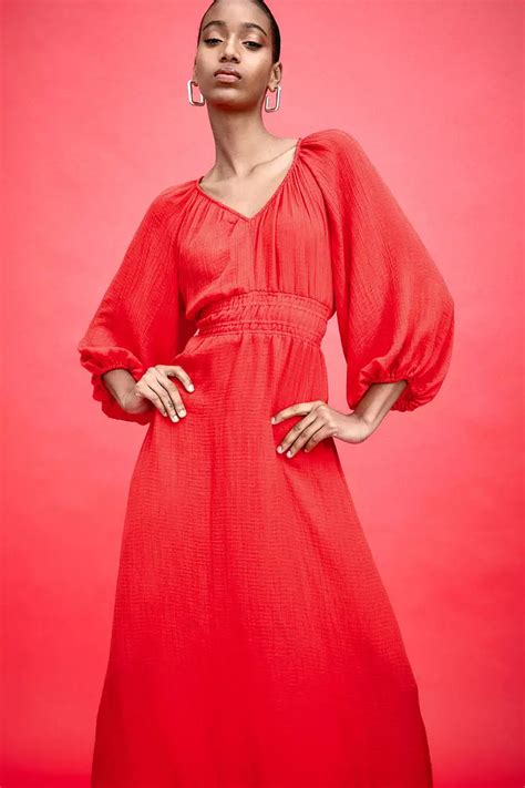 Buy Handm Balloon Sleeved Dress 2025 Online Zalora Philippines
