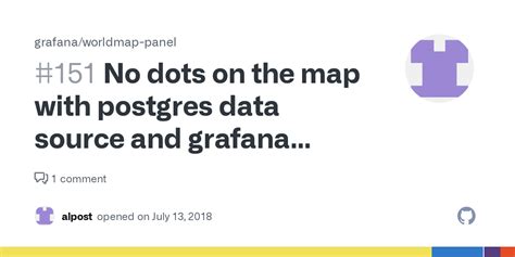 No Dots On The Map With Postgres Data Source And Grafana V5 20 Issue 151 Grafana Worldmap