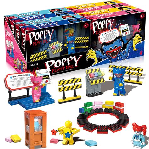 4 In 1 Poppy Playtime Minifigures Toys Action Figures Building Etsy