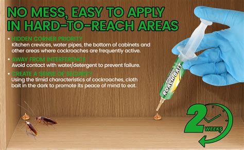 Roach Gel Bait 10 Pack Fast Acting Indoor Cockroach