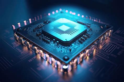Premium Ai Image Quantum Processor On Circuit Board Generative Ai