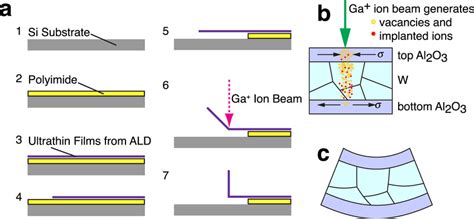 Material Processing Steps A Process Flow The Folded Structures Are