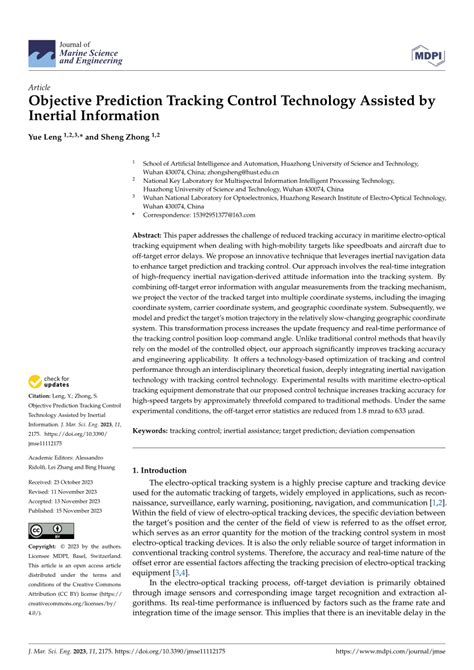 pdf objective prediction tracking control technology assisted by