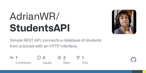 GitHub AdrianWR StudentsAPI Simple REST API Connects A Database Of Students From A School