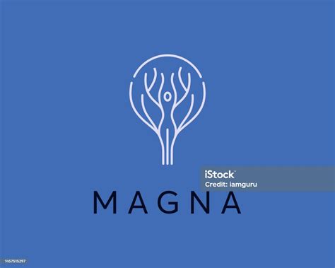 추상 라인 여자 아이콘입니다 우아한 나무 기호입니다 유니버설 케어 건강 개념 벡터 그림입니다 0명에 대한 스톡 벡터 아트 및 기타 이미지 Istock