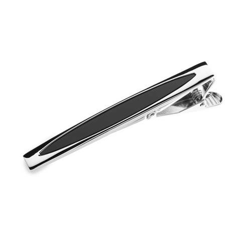 Black Onyx Skimm Tie Clip By Denisonboston