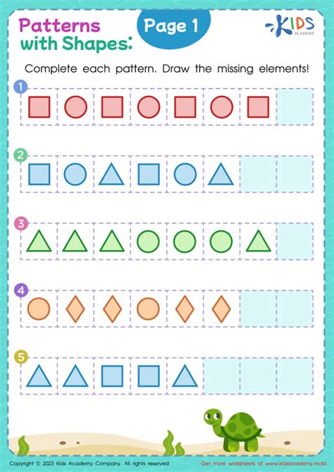 Free Patterns With Shapes Page 1