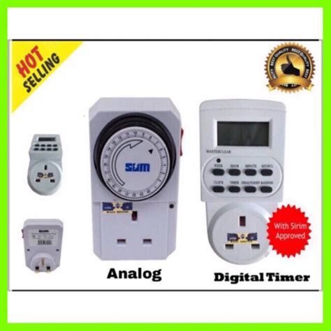 🔥hot Item【special Promotion 】original Sum 24 Hours Digital 3pin Plug In Timer Analog Timer