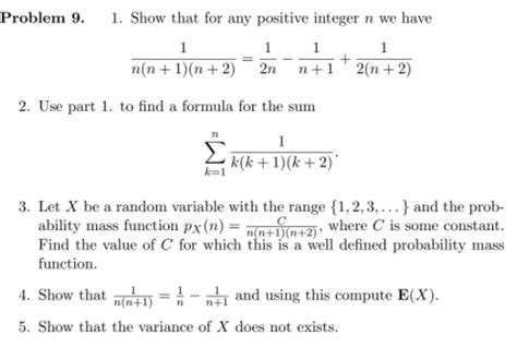 Solved Problem 91 Show That For Any Positive Integer N We