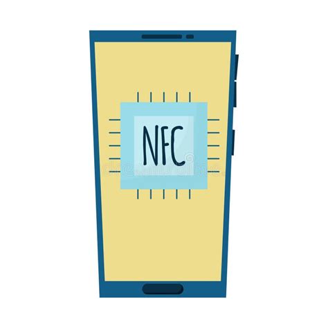 Illustration Of A Phone With An NFC Chip Stock Vector Illustration Of Vector Technology